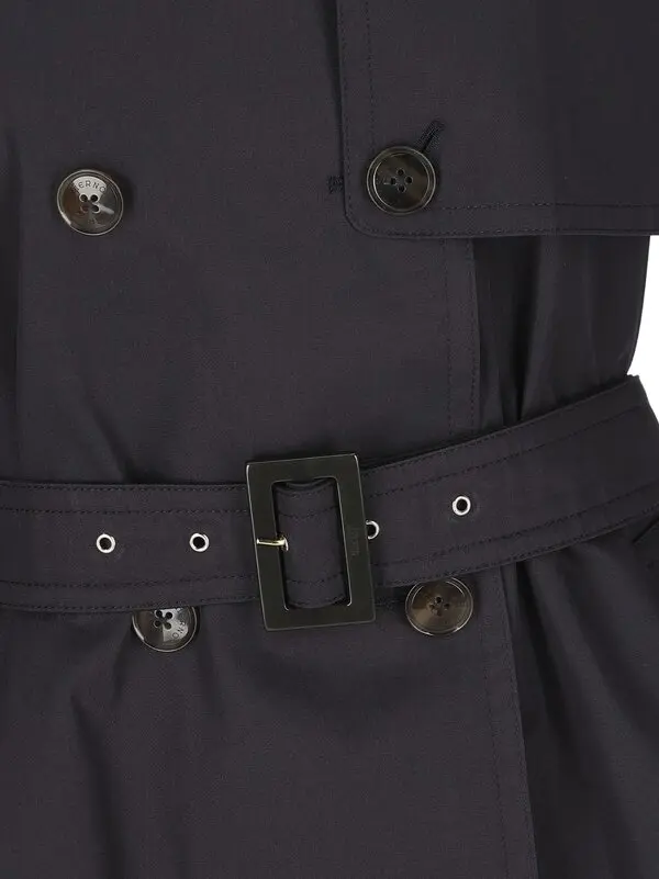 Herno Belted Trench Coat - Black