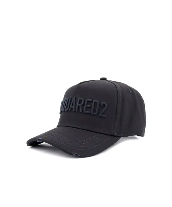 Dsquared2 Logo Embroidered Baseball Cap - Black