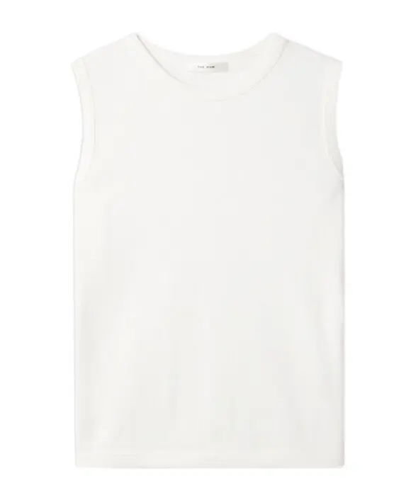 THE ROW Sleeveless Vest - White
