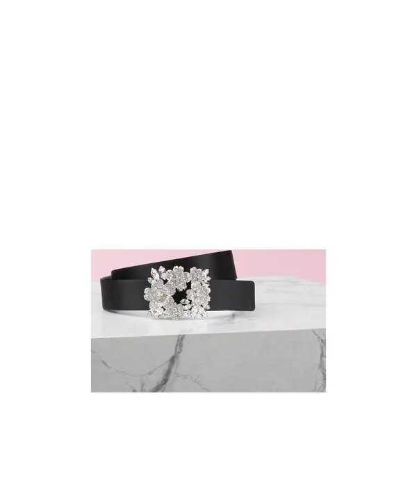ROGER VIVIER Bouquet Strass Versailles Diamond Buckle Belt