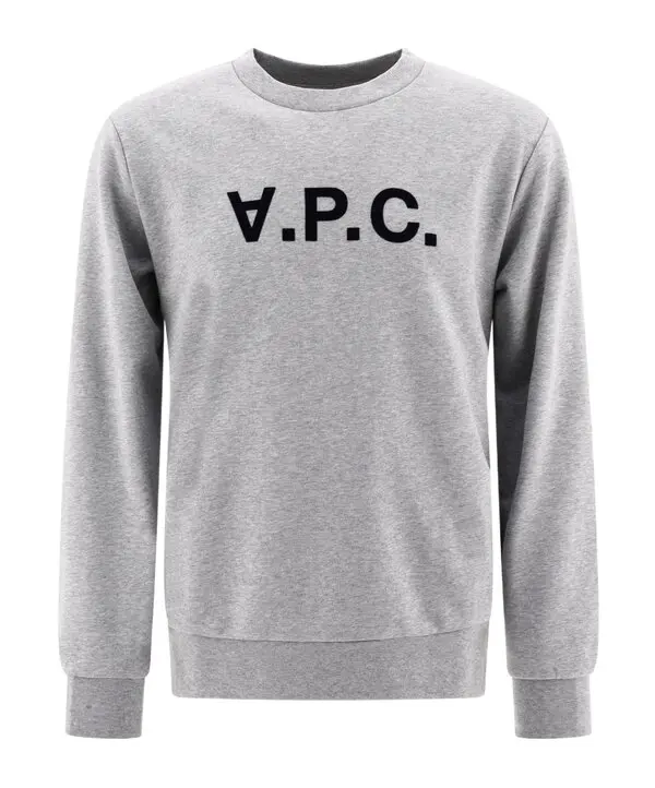 A.p.c. Logo Crewneck Sweatshirt - Gray