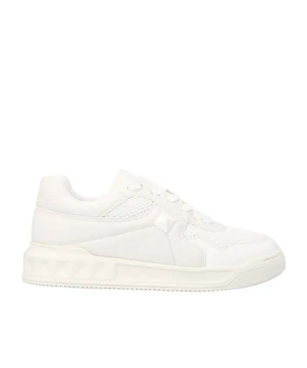 Valentino Garavani One Stud Lace-up Sneakers - White