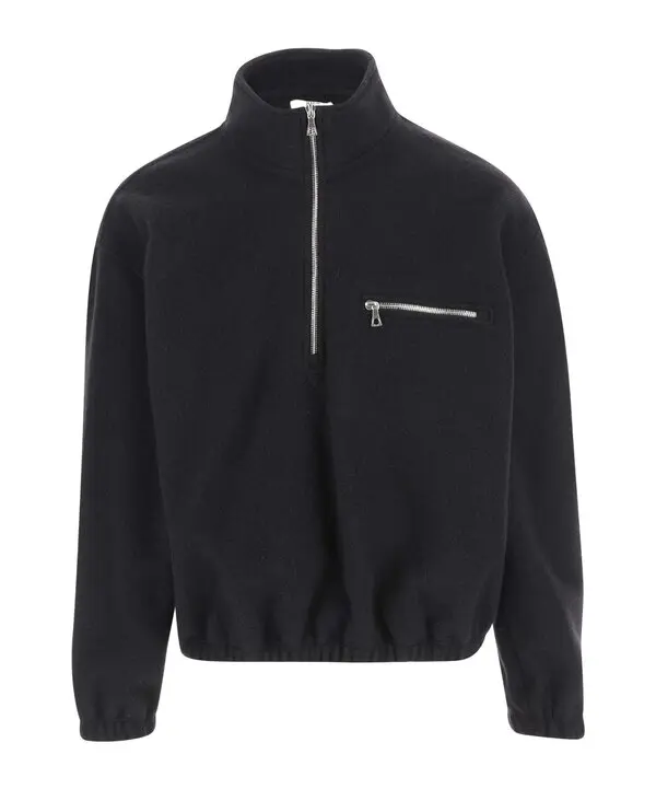 RIER Wool Fleece Sweatshirt - Black