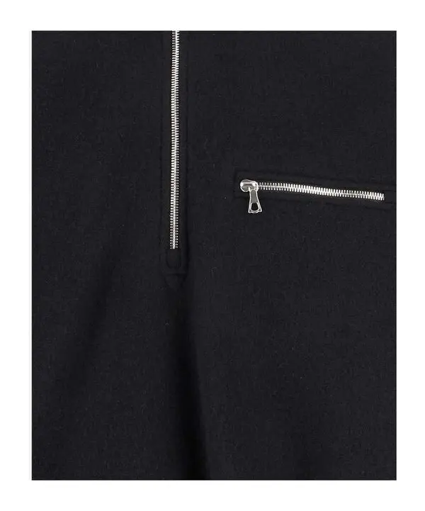 RIER Wool Fleece Sweatshirt - Black