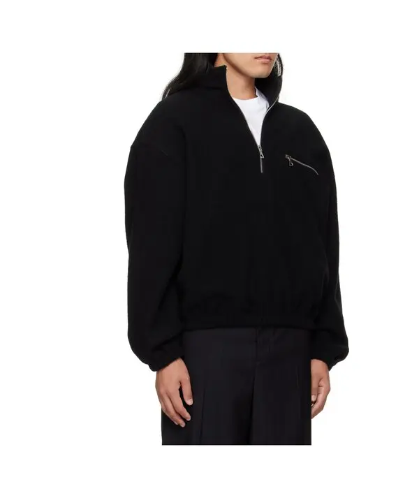 RIER Wool Fleece Sweatshirt - Black