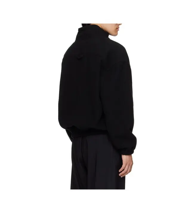 RIER Wool Fleece Sweatshirt - Black