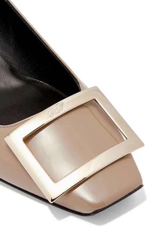 ROGER VIVIER Trompette Buckle Pumps - Beige