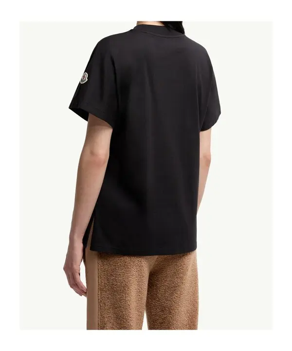 Moncler Logo Embroidered Crewneck T-shirt