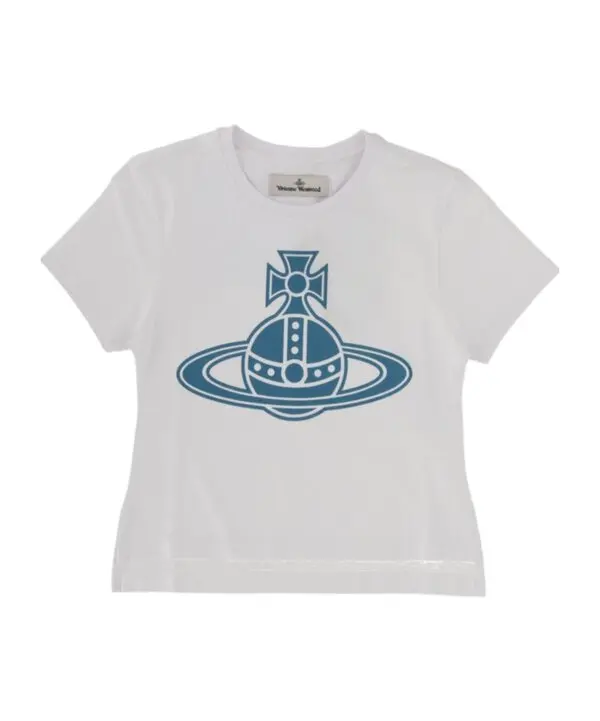 VIVIENNE WESTWOOD Orb Printed Crewneck T-shirt - White