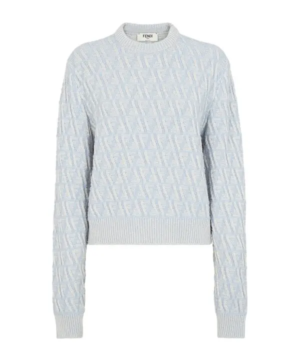Fendi Monogrammed Crewneck Knit Sweater