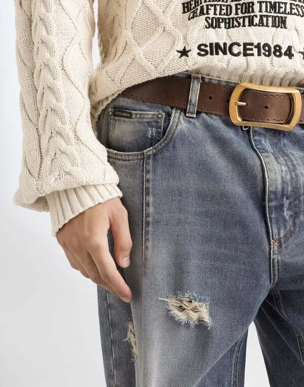Dolce & Gabbana Distressed Denim Jeans