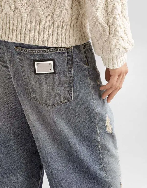 Dolce & Gabbana Distressed Denim Jeans