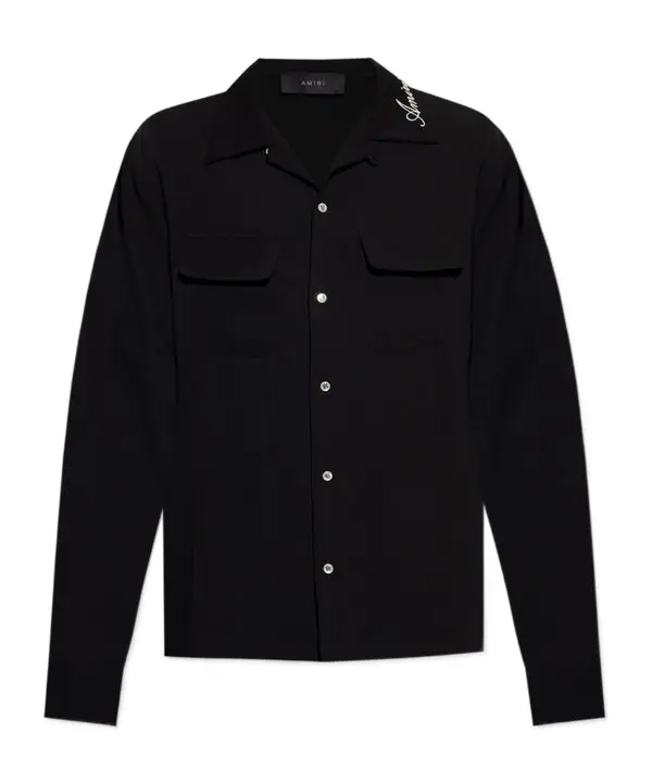 Amiri Logo-embroidered Collar Shirt
