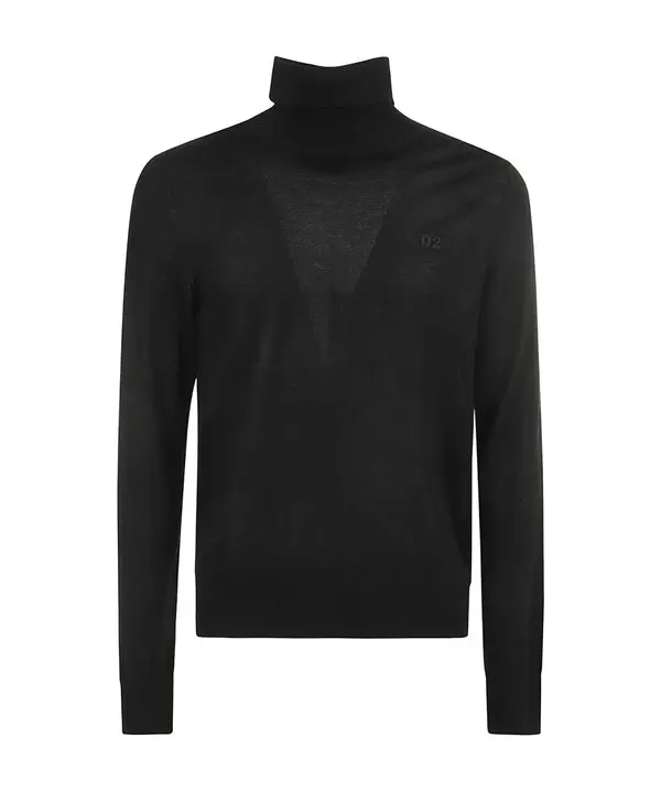 Dsquared2 Roll-neck Knitted Jumper - Black