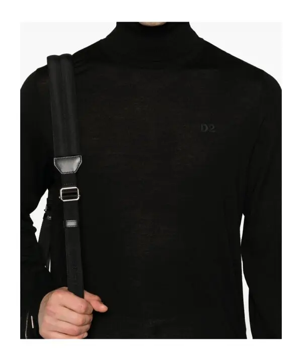 Dsquared2 Roll-neck Knitted Jumper - Black