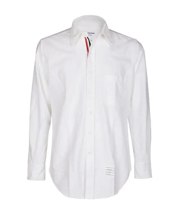 Thom Browne Collared Button-up Oxford Shirt - White