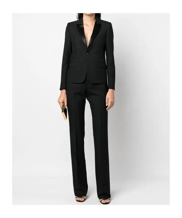 Celine Dylan Tuxedo Pants In Mohair And Silk