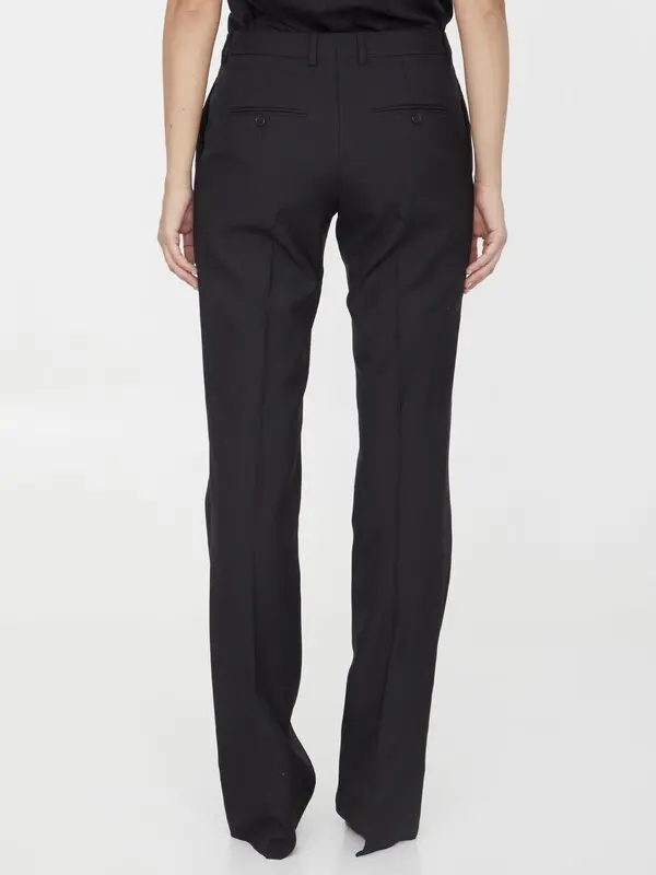 Celine Dylan Tuxedo Pants In Mohair And Silk