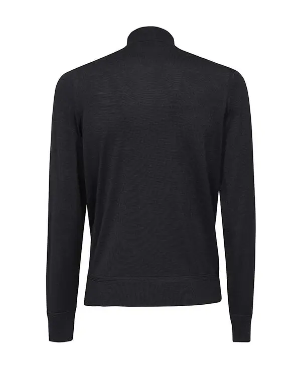 TOM FORD Mock Neck Knitted Jumper - Black