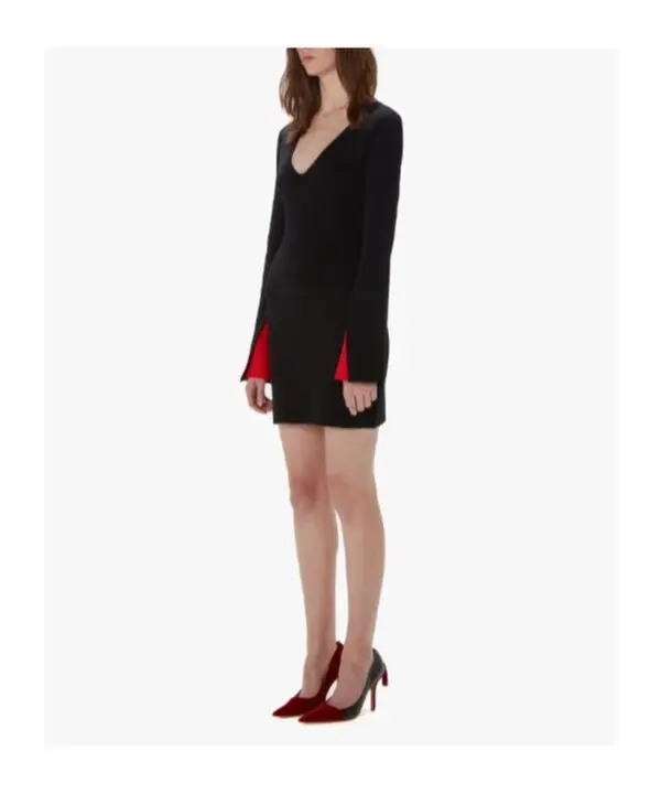 J.W.ANDERSON Jw Anderson Contrast Cuff Fitted Dress
