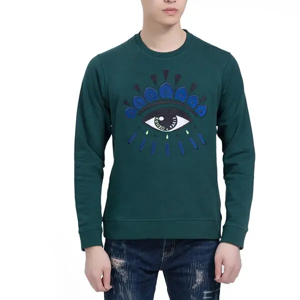 Kenzo Eye Embroidered Crew Neck Sweater