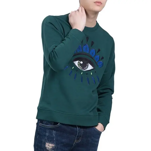 Kenzo Eye Embroidered Crew Neck Sweater