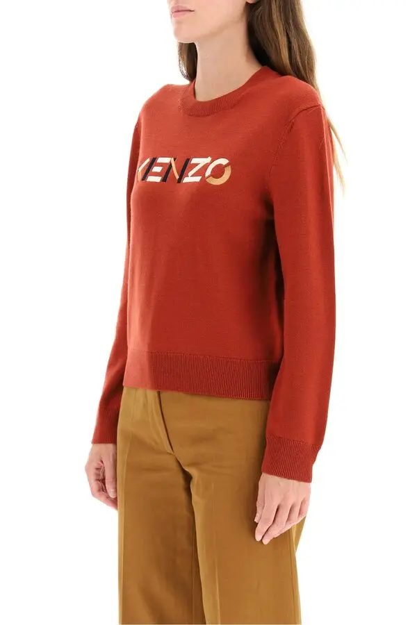 Kenzo Embroidered Logo Crew Neck Jumper