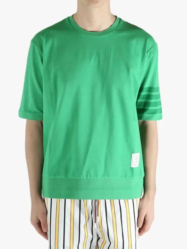 Thom Browne Jersey 4-bar T-shirt - Light Green