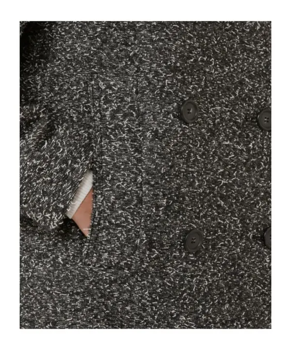 Sportmax Double-breasted Textured Wool-blend Coat