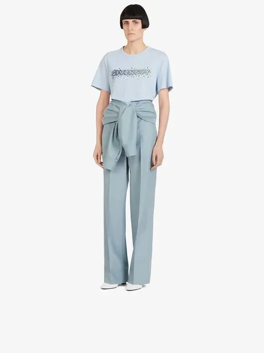 Givenchy Crystal Embroidered Logo T-shirt