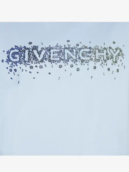 Givenchy Crystal Embroidered Logo T-shirt