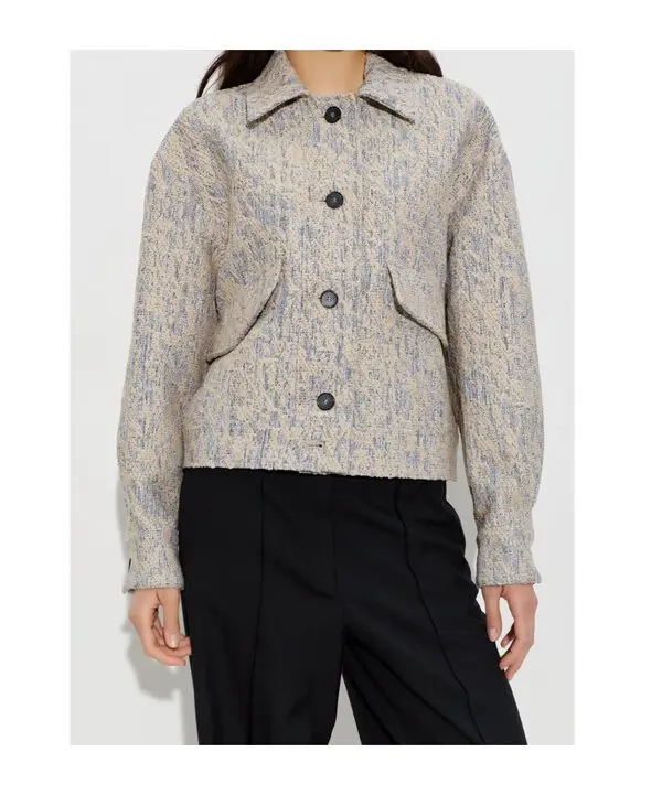 IRO PARIS Long Sleeve Casual Jacket - Gray