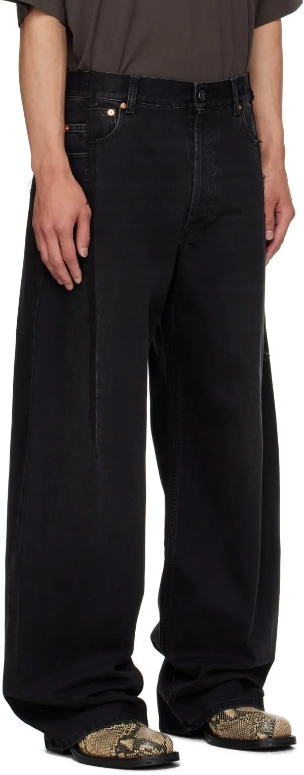Vetements Wide-leg Jeans With Belt Loops