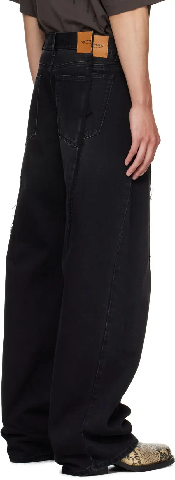 Vetements Wide-leg Jeans With Belt Loops