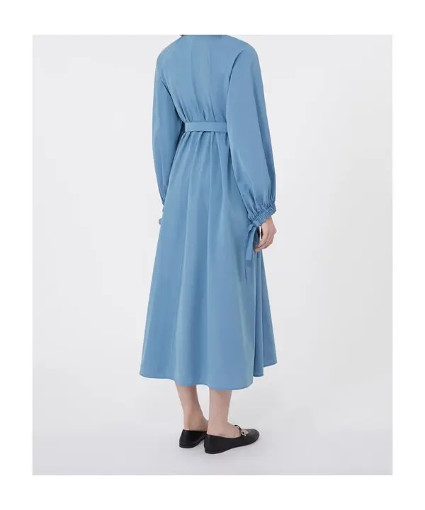 Max Mara Long Taffeta Shirt Dress