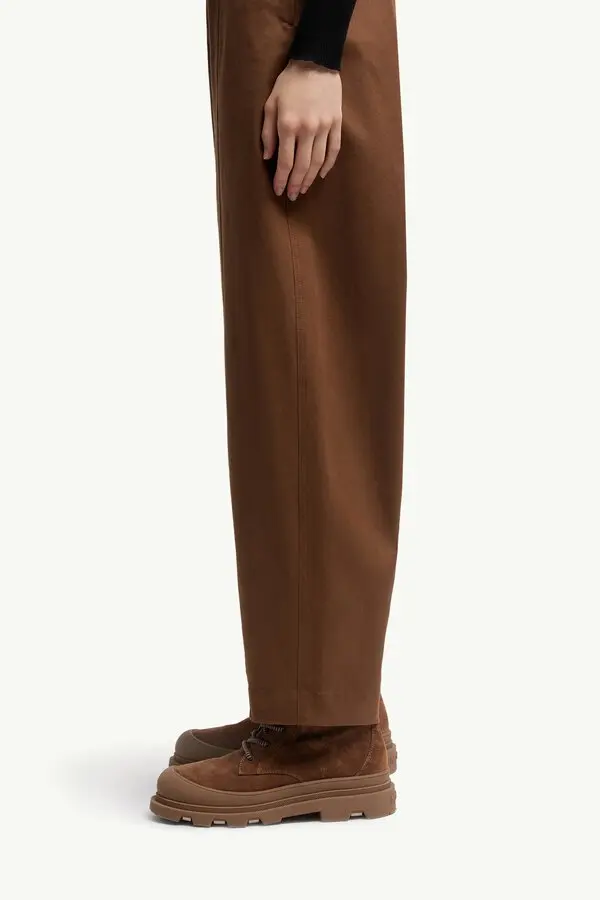 Moncler Straight Leg Gabardine Trousers