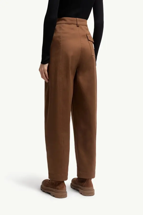 Moncler Straight Leg Gabardine Trousers