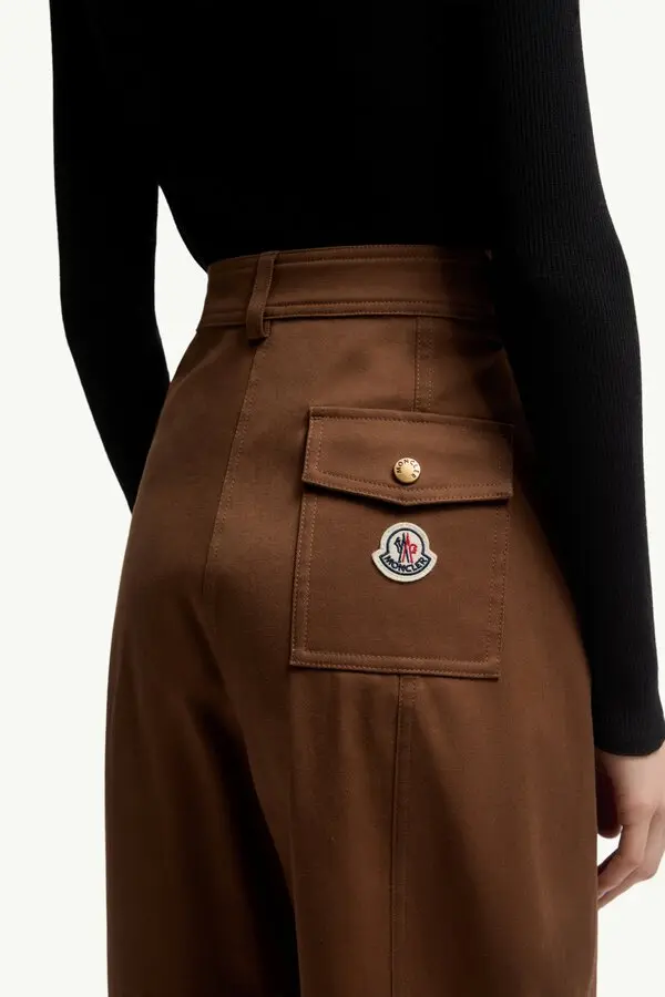 Moncler Straight Leg Gabardine Trousers