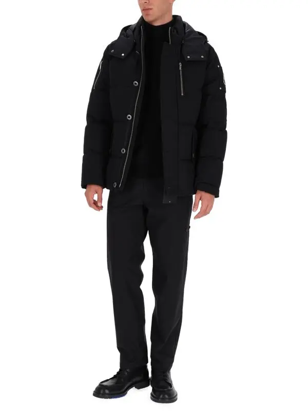 Moose Knuckles Zip Detailed Hooded Coat - No