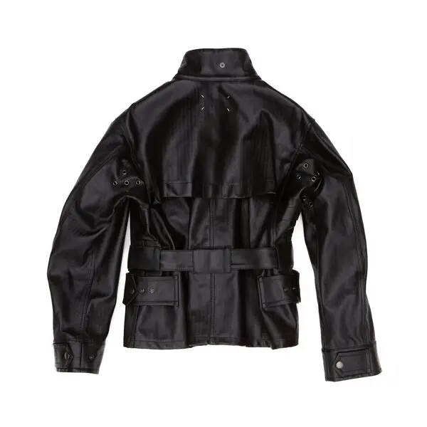 MAISON MARGIELA Stand Collar Belted Jacket