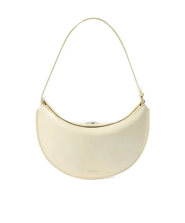 Jacquemus Ovalo Folded Small Shoulder Bag - Nude