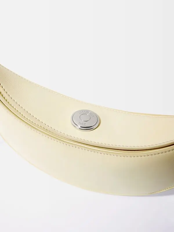 Jacquemus Ovalo Folded Small Shoulder Bag - Nude