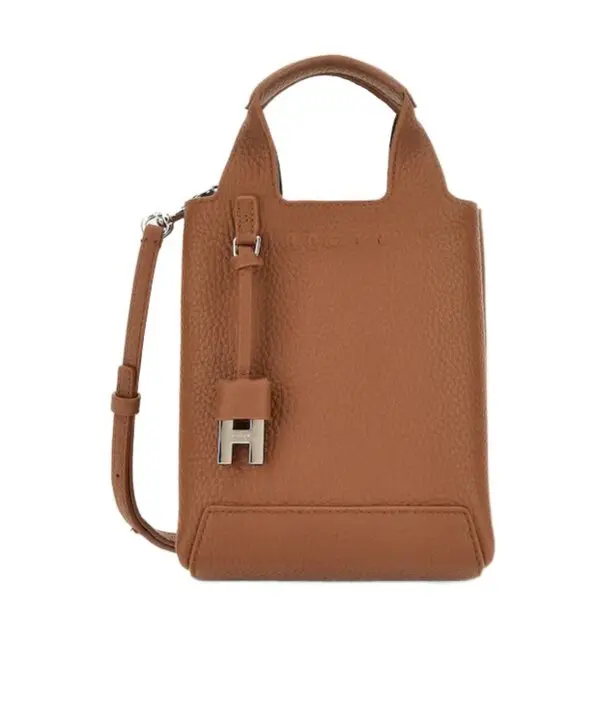 Hogan Grained Mini Shoulder Bag - Brown