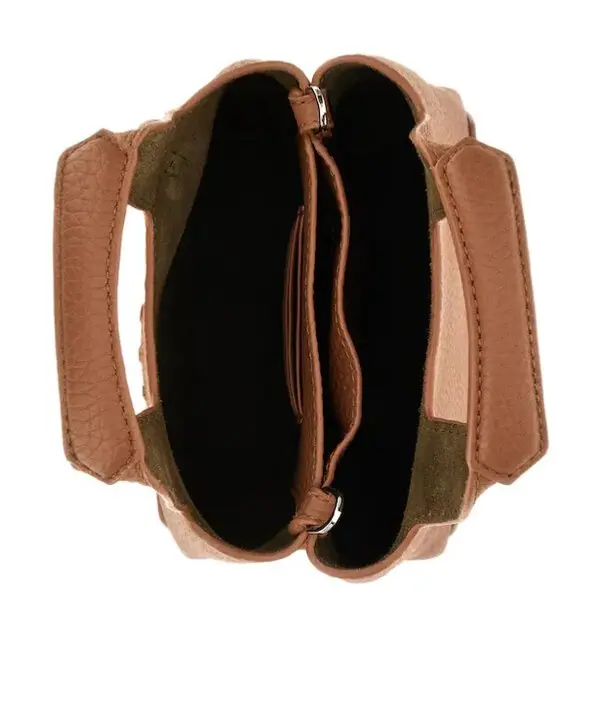 Hogan Grained Mini Shoulder Bag - Brown