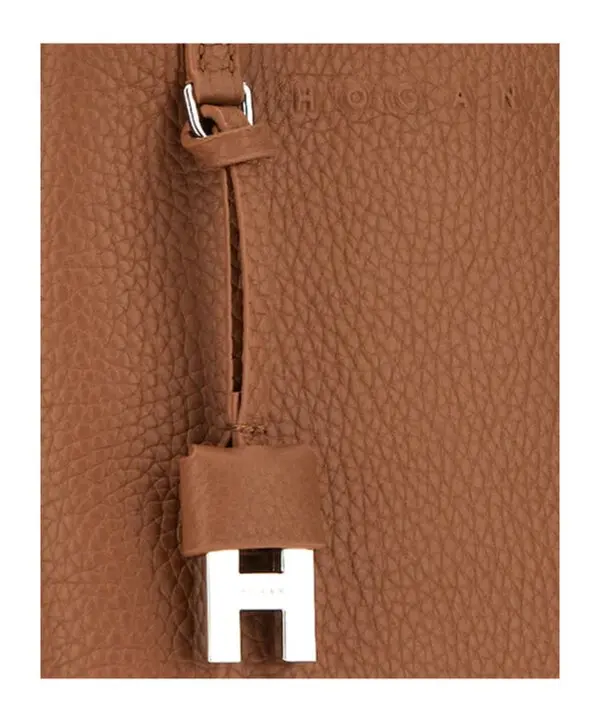 Hogan Grained Mini Shoulder Bag - Brown