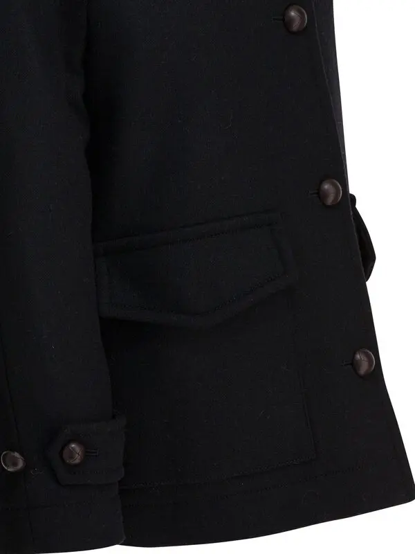 CIRCOLO 1901 Long-sleeved Jacket With Lapel Collar - Black