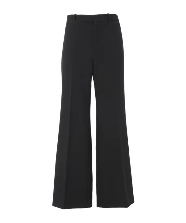 Chloé Cropped Bootcut Tailored Pants - Black