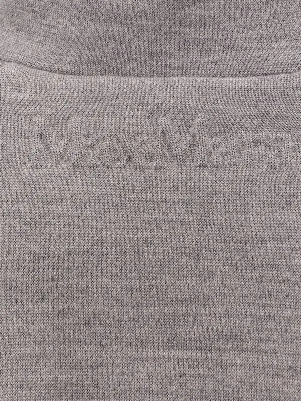 Max Mara Frine High-neck Zipped Sweatshirt - Light Grey