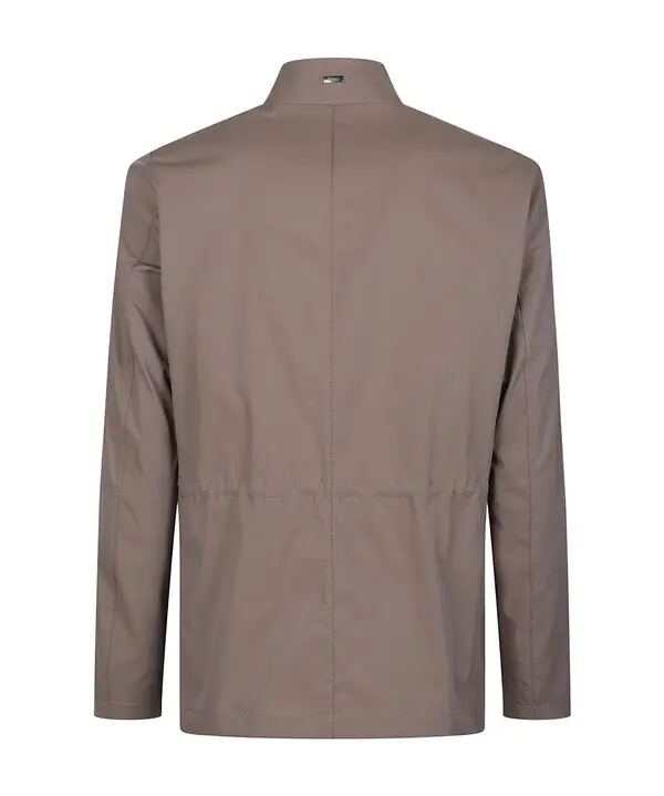 Herno Stand Collar Button-up Coat