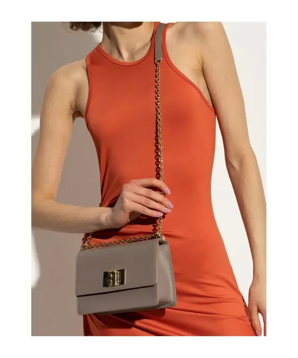 Furla 1927 Mini Crossbody Bag - Gray